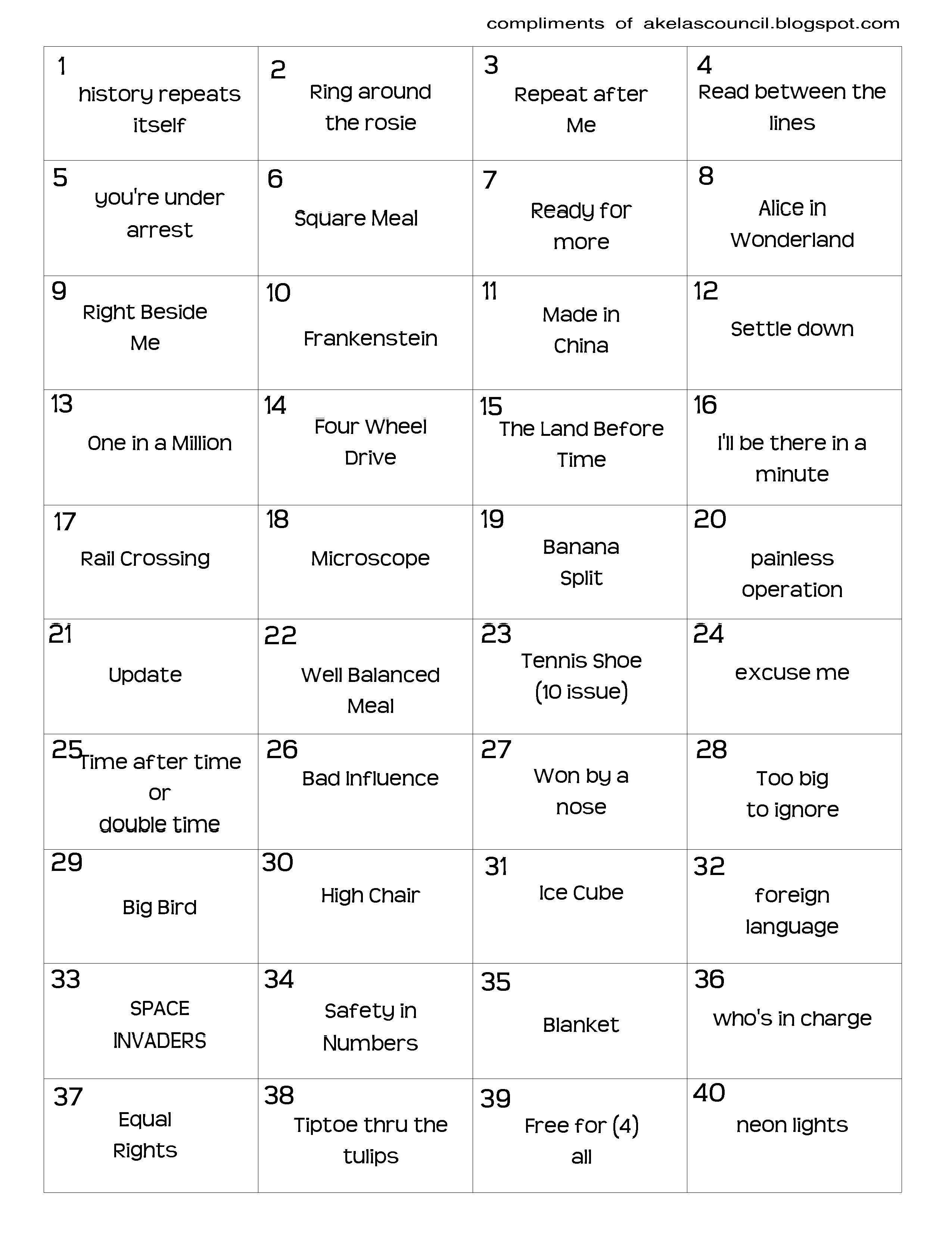 Printable Rebus Puzzle Printable Crossword Puzzles